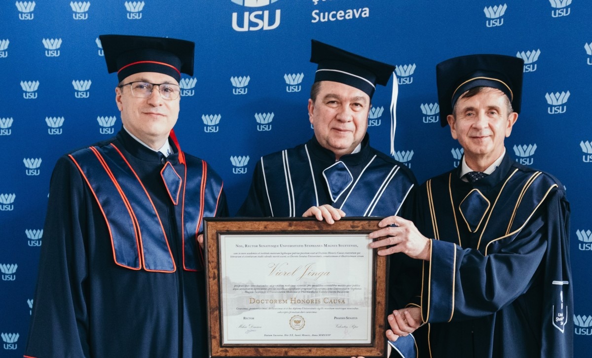 Prof. univ. dr. Viorel Jinga, Doctor Honoris Causa al USV pentru merite ...